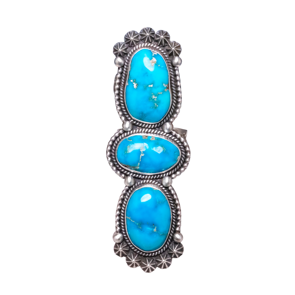 Kingman Turquoise Ring | Elgin Tom – Samsville Gallery